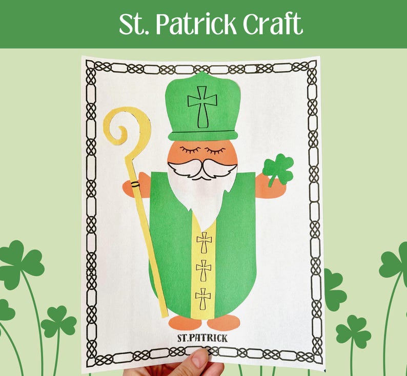St. Patrick Craft St. Patrick Activity for Kids St. Patrick's Day Party ...