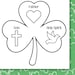 St. Patrick's Day Trinity Shamrock Coloring Page (digital Download) - Etsy