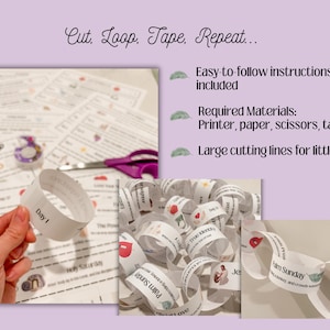 40-day Lent Paper Chain Activity: Reflection Guide (digital Download ...