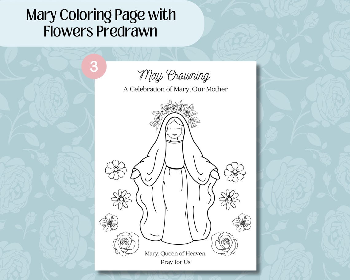 May Crowning Activity May Crowning Coloring May Crowning Craft May ...