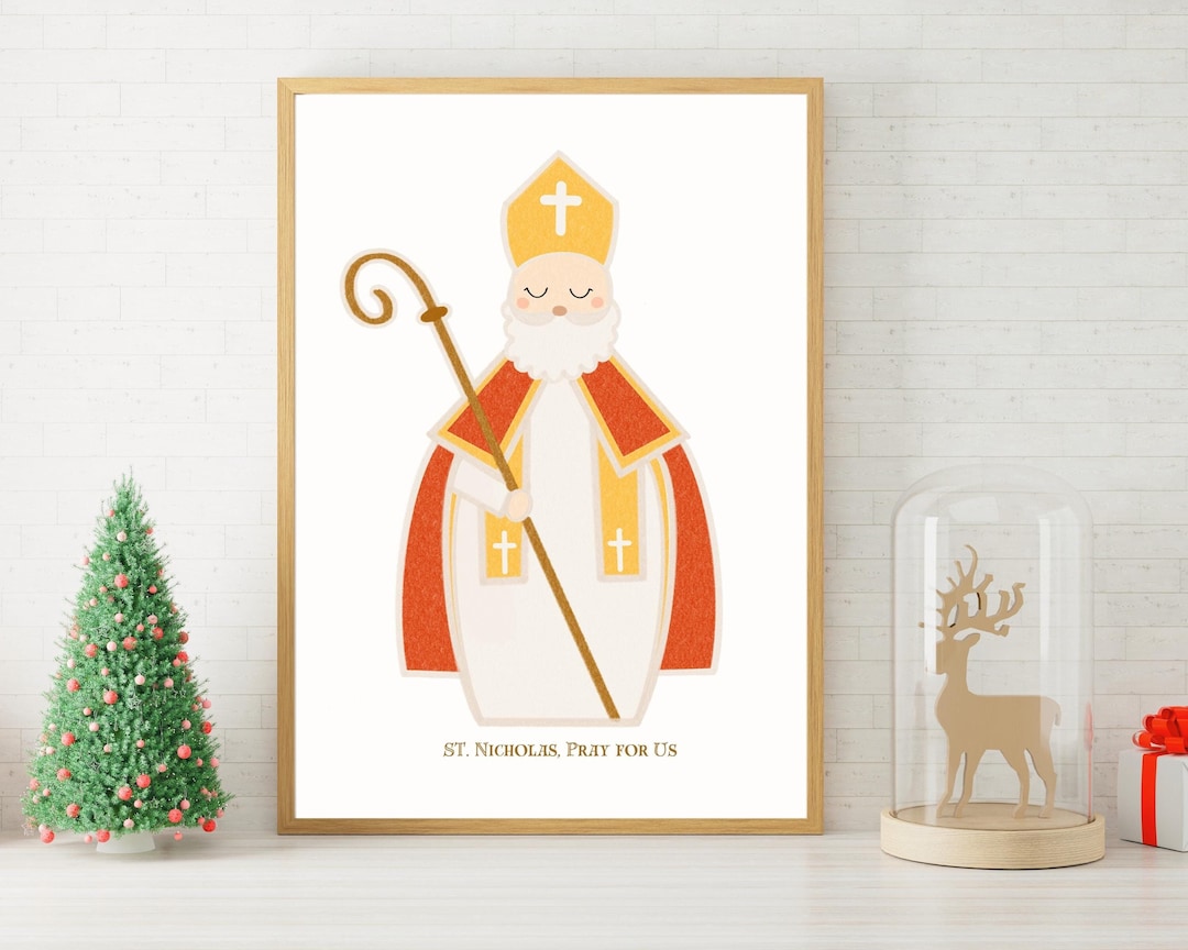 St. Nicholas Digital Print Saint Nicholas Print St. Nicholas Day St ...