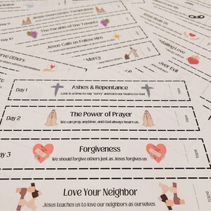 40-day Lent Paper Chain Activity: Reflection Guide (digital Download ...