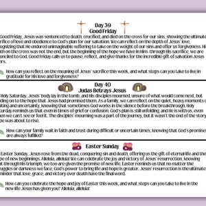 40-day Lent Paper Chain Activity: Reflection Guide (digital Download ...