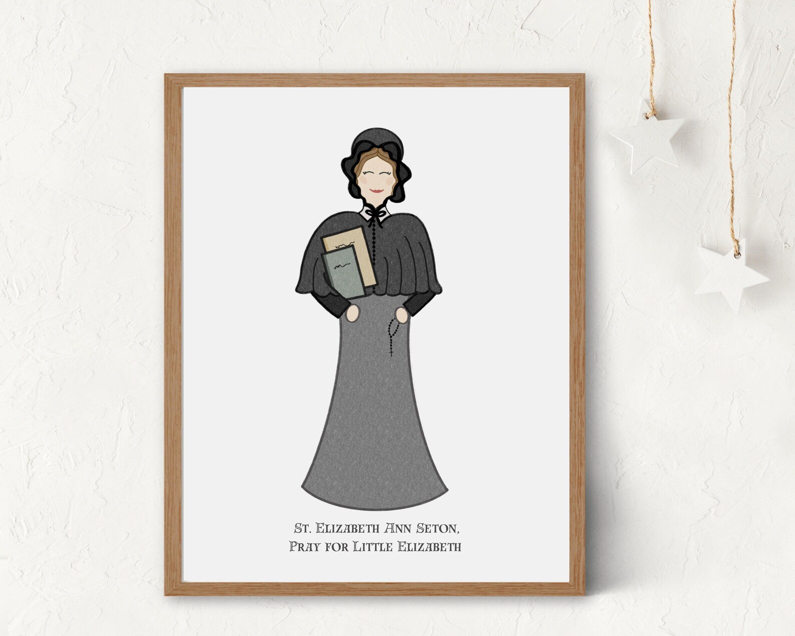 Personalized Patron Saint Illustration: Catholic Kids Gift (digital ...