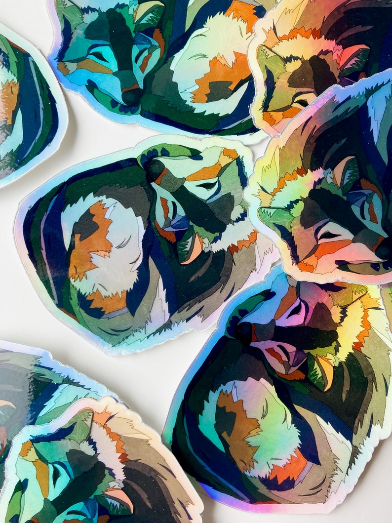 Vinyl Animal Sticker Set of 3 Robin Hobb Realm of the Elderlings Cat ...