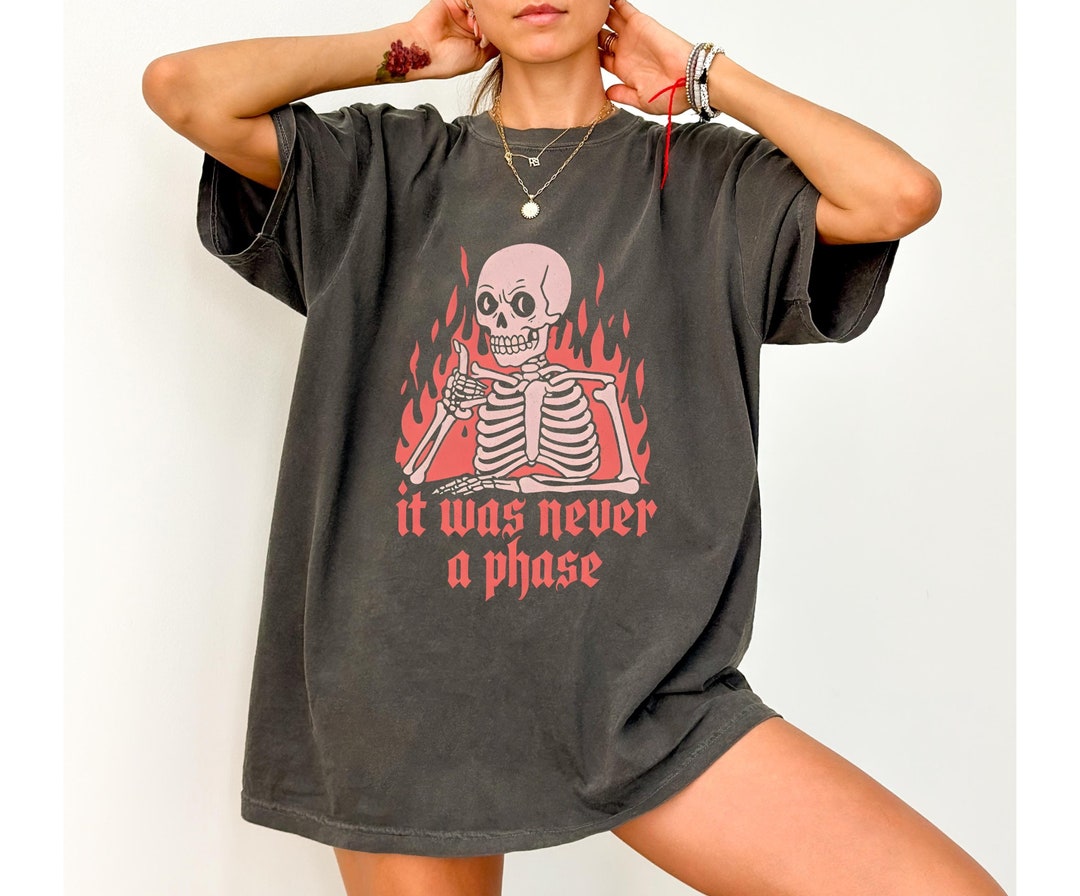 It Was Never A Phase T-shirt | Comfort Colors Elder Emo Shirt, Punk ...