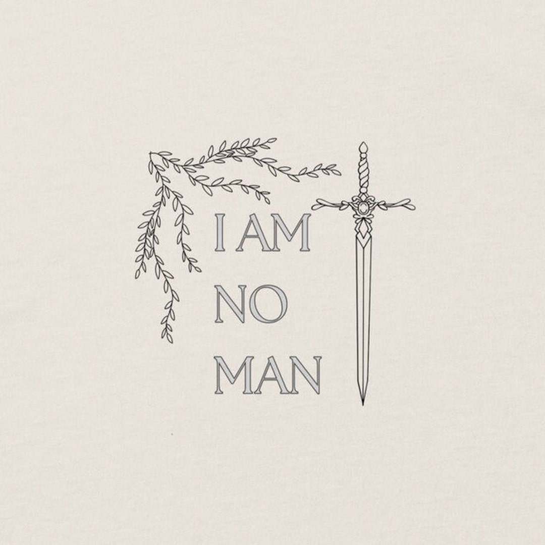 LOTR i Am No Man Eowyn Oversized Faded T-shirt, Lord of the Rings ...