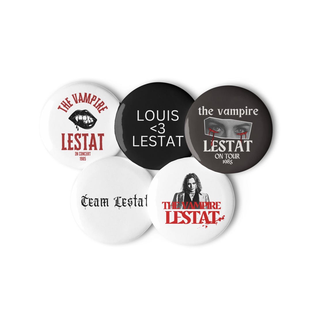 Vampire Lestat Pin Set: Interview With the Vampire Buttons - Etsy