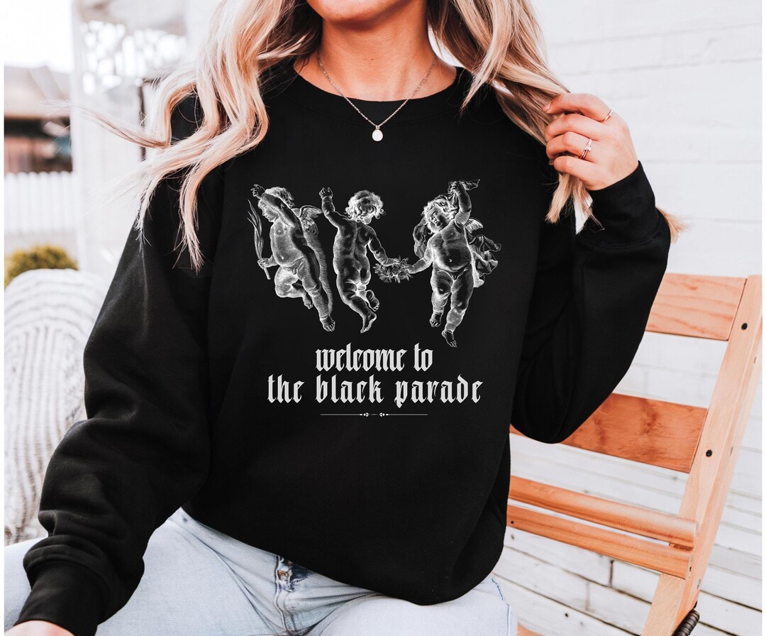 Welcome to the Black Parade CHERUB Angel Sweatshirt Elder Emo ...