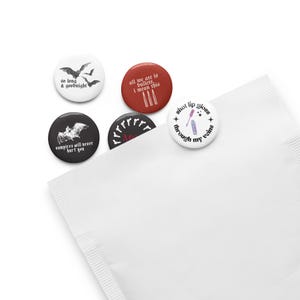 MCR Pin Buttons Set | Emo Pins - Version One | My Chemical Romance ...