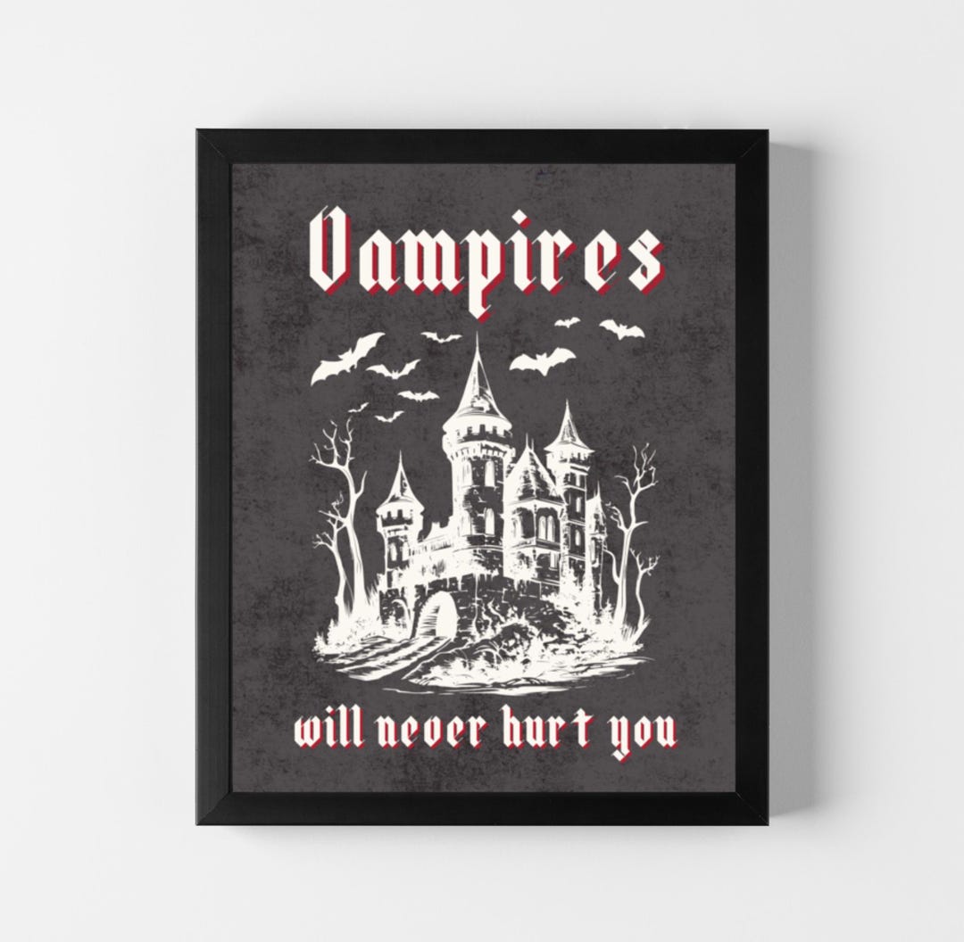 MCR Inspired Vampire Castle Art Print: Elder Emo Matte Poster (8x10 ...