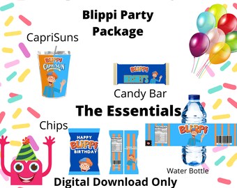 Blippi Bottle Label | Etsy