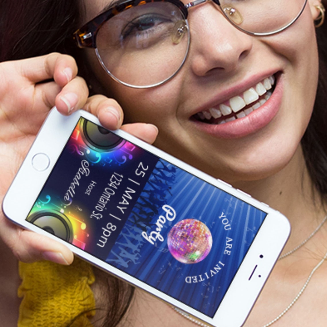 Party Digital E-card Template for Letter Greeting Invite - Etsy