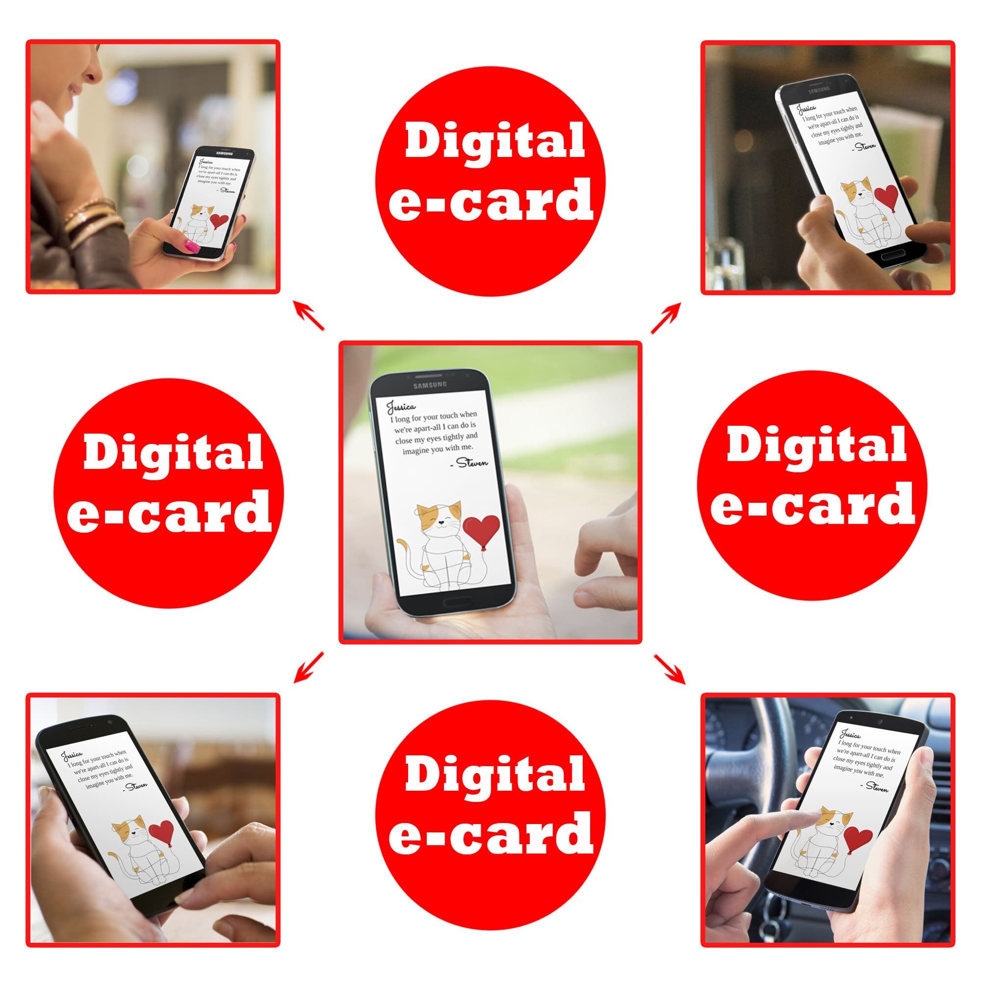 Electronic Digital E-card Template for Letter Greeting - Etsy