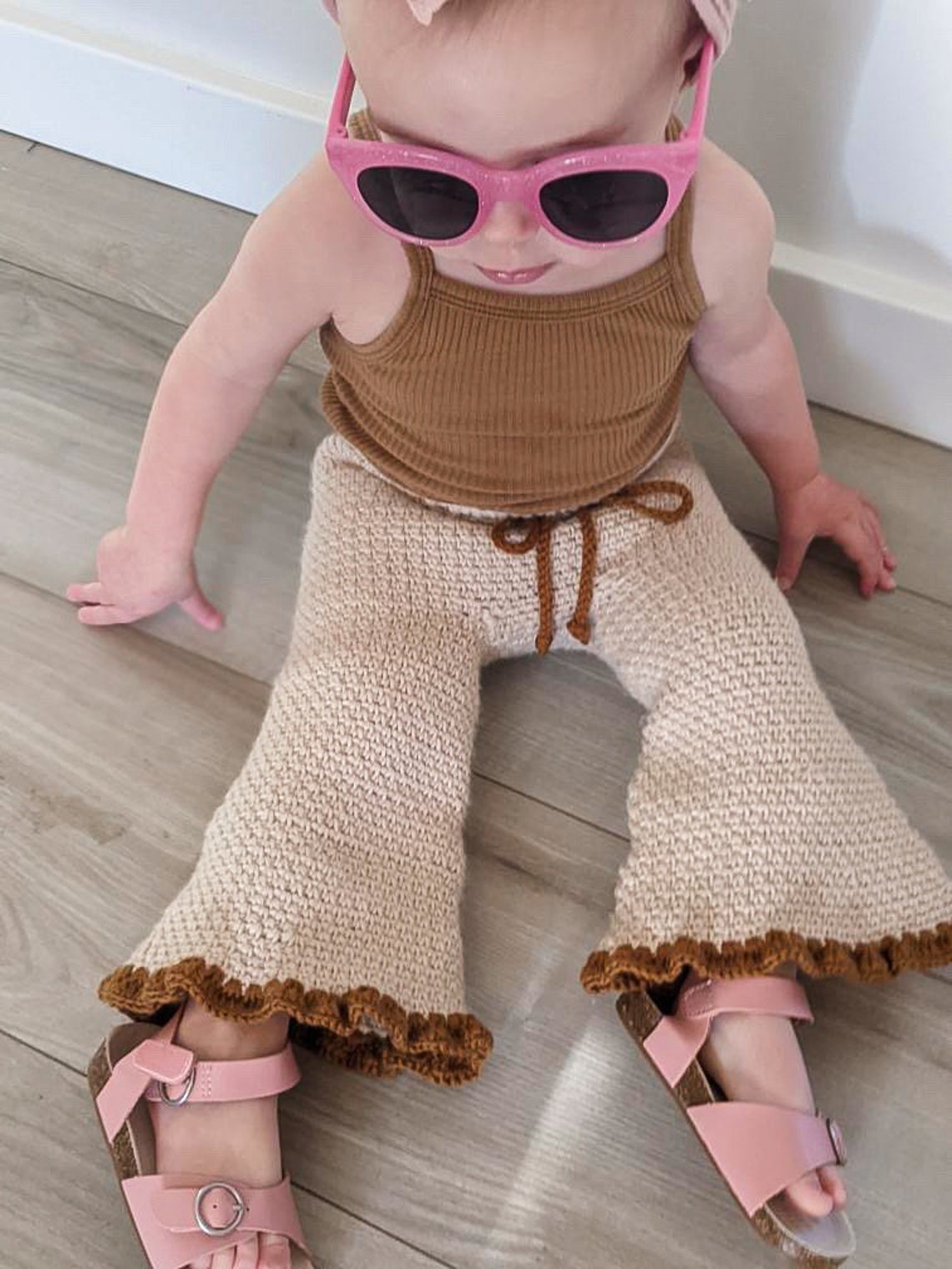 CROCHET PATTERN // Baby Flare Pants // Crochet Baby Pants // Sizes 0-18 ...