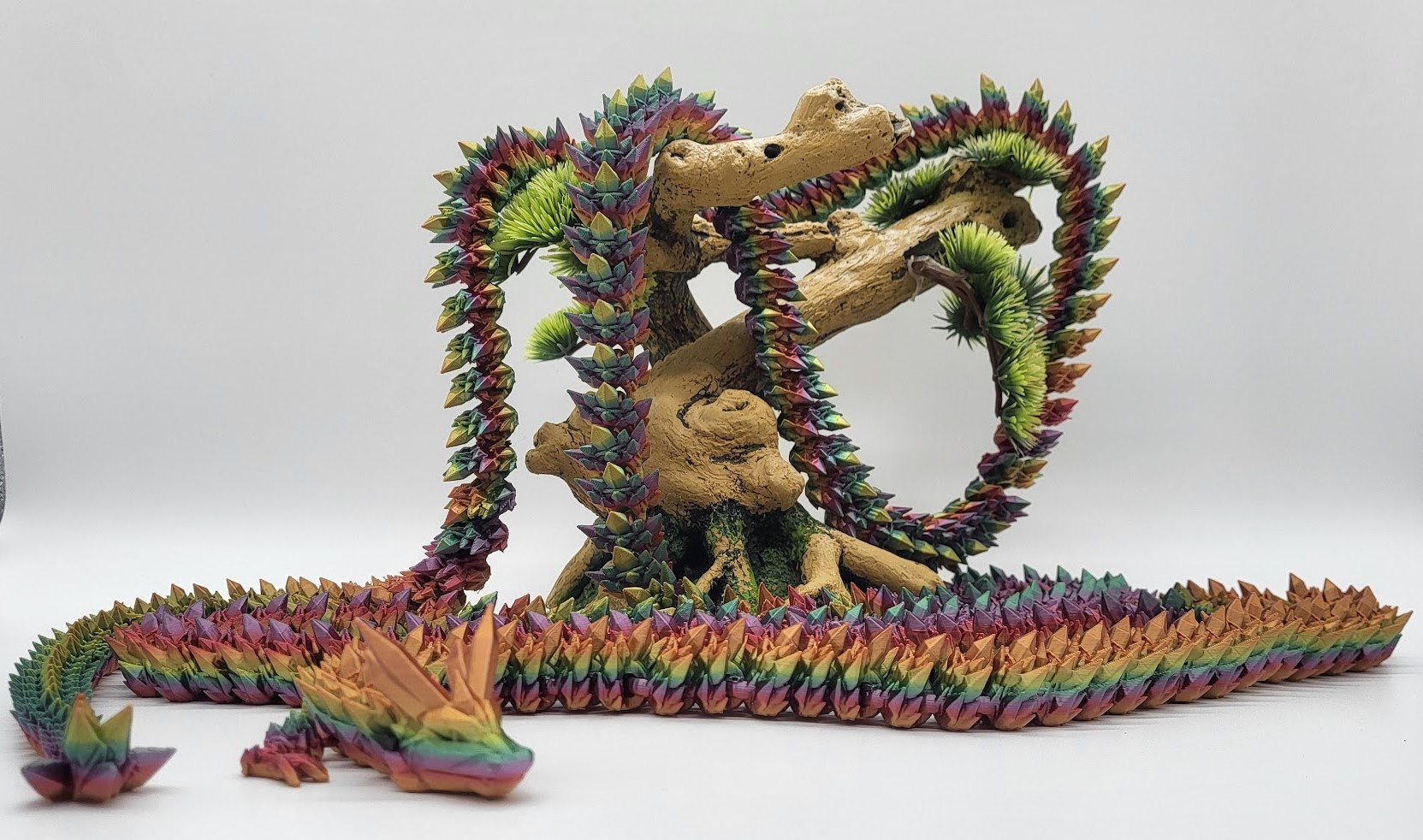 Giant 9 Foot Long Rainbow Crystal Dragon 3D Printed - Etsy