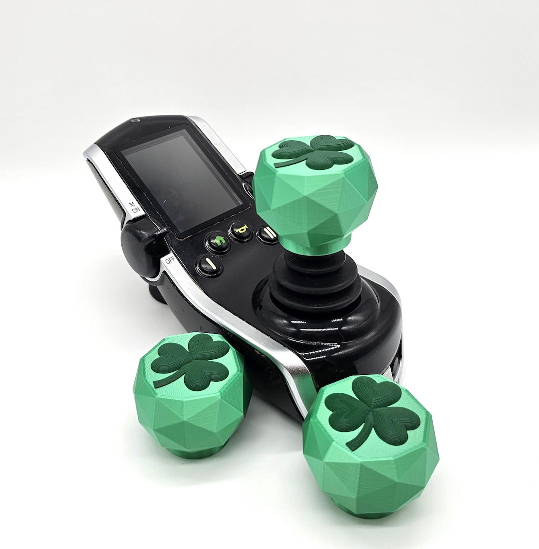 St. Patrick's Day Shamrock Geodome Ergonomic Power Wheelchair Joystick ...