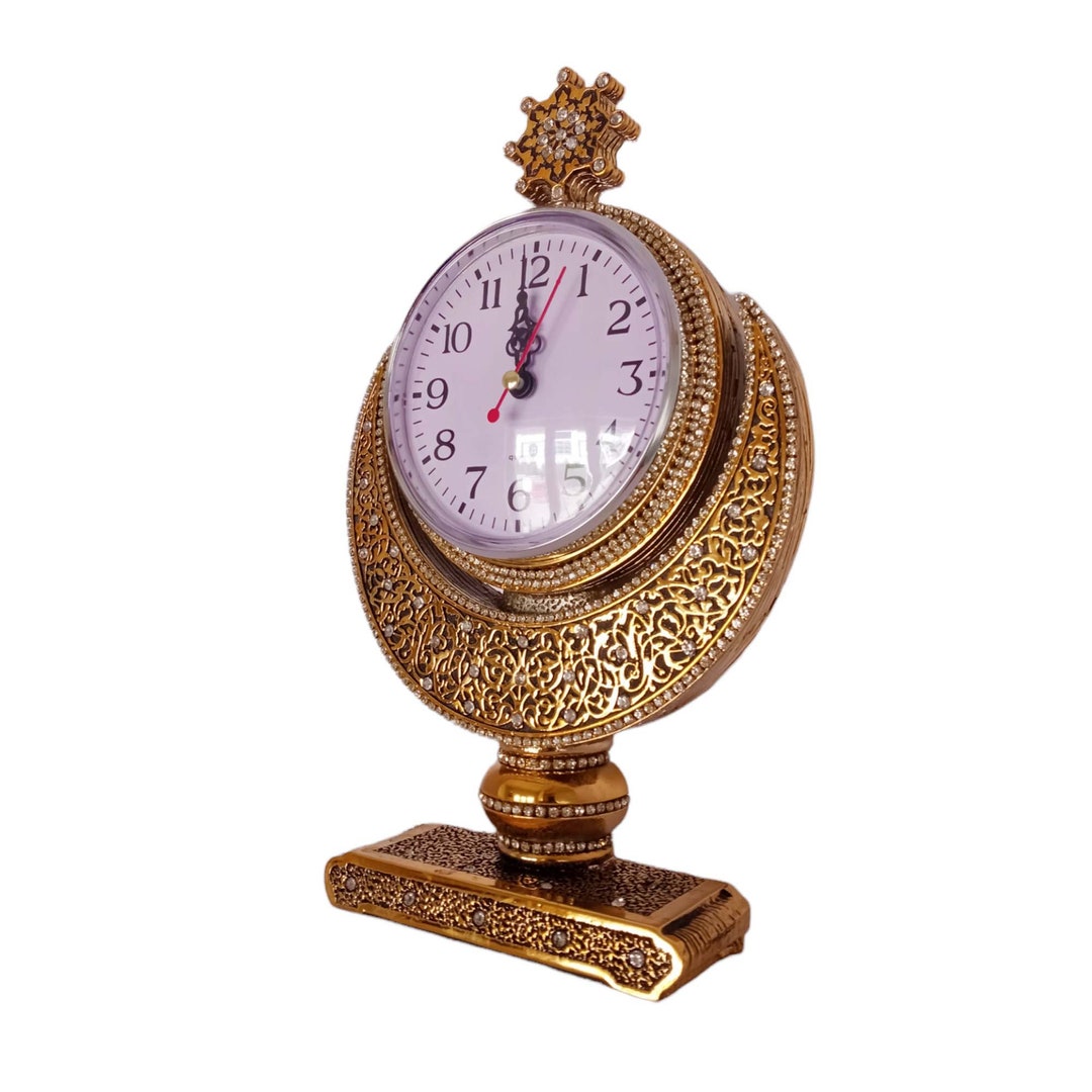 Islamic Clock, Islamic Table Decor, Ornate Islamic Masterpiece ...