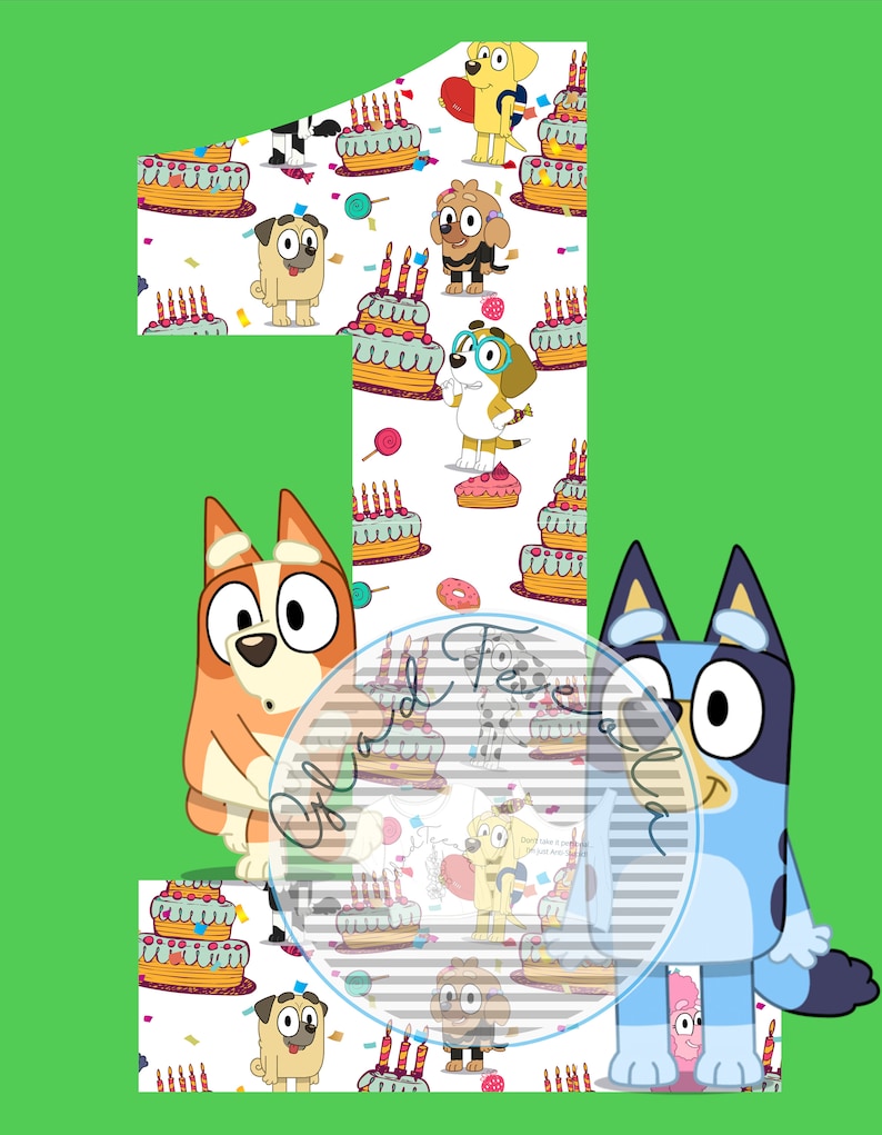 BLUEY Alphabet Bundle PNG Printable Letters With Numbers | Etsy