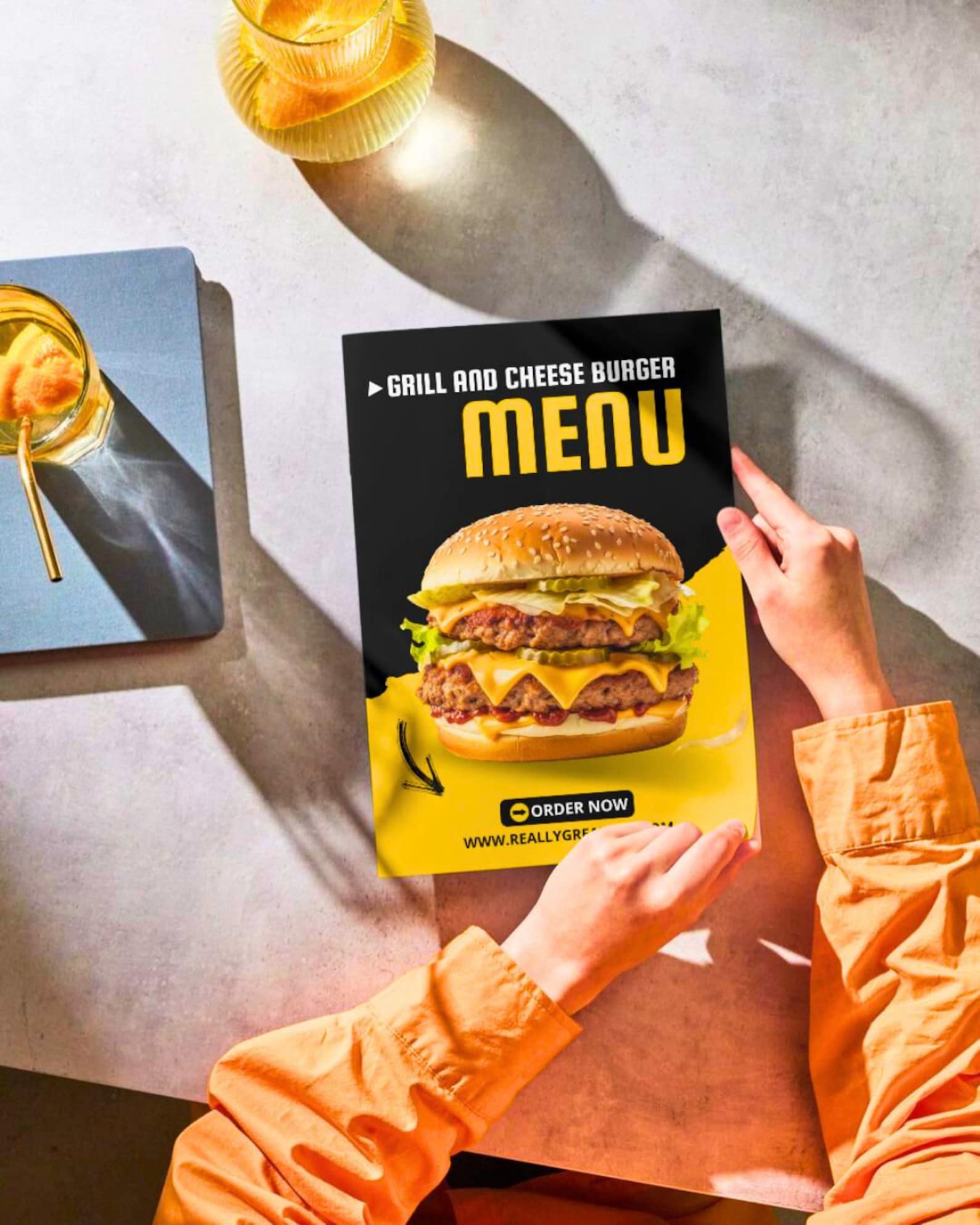 3 in 1 Burger Bar Menu Printable, Burger Menu Board, Burger Food Truck ...