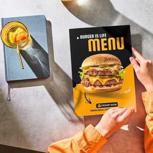Burger Menu Template Bundle Burger Flyer Editable Menu Template Price ...