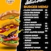 Burger Menu Template Bundle Burger Flyer Editable Menu Template Price ...