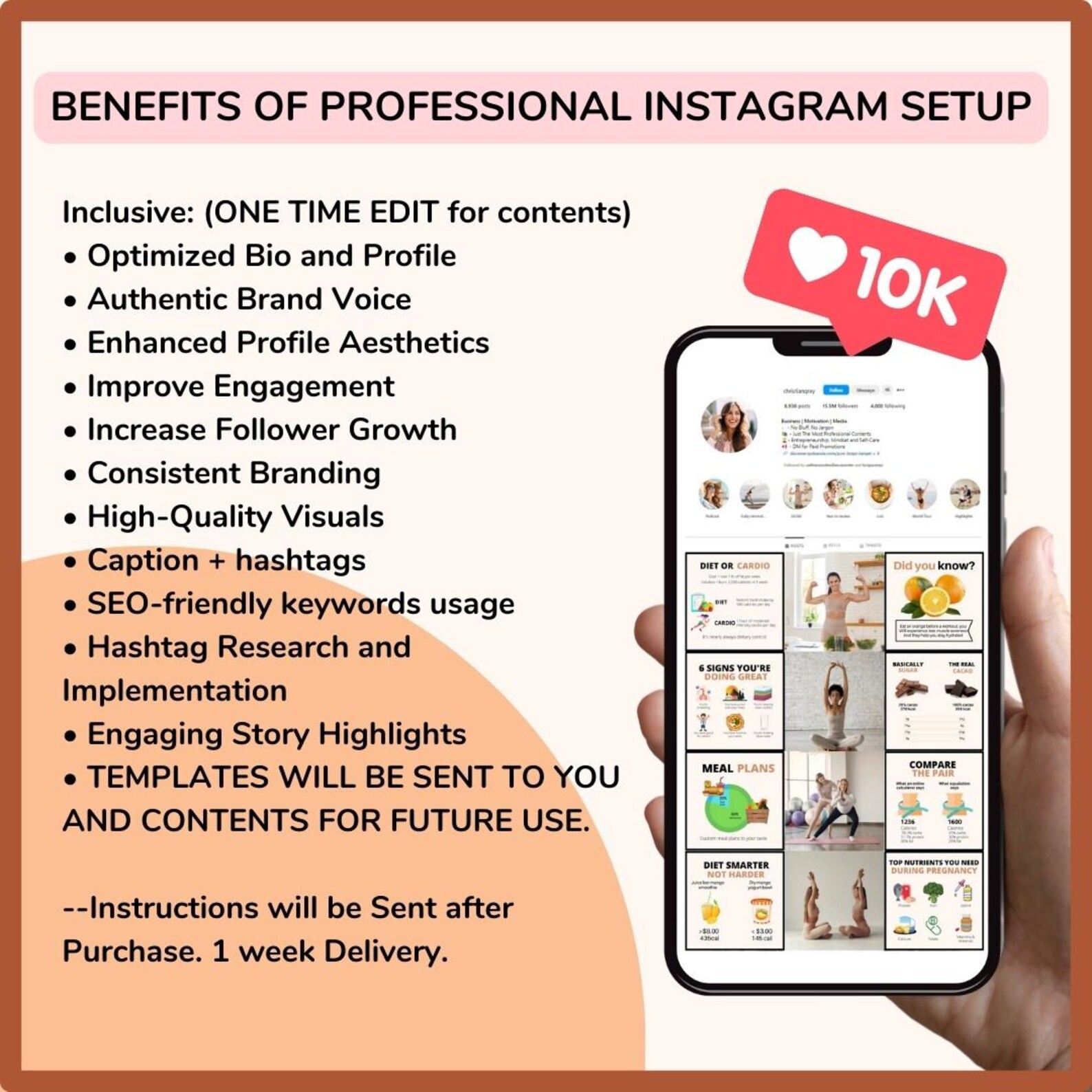 Instagram Setup for Business, Instagram Branding, Coach Templates ...