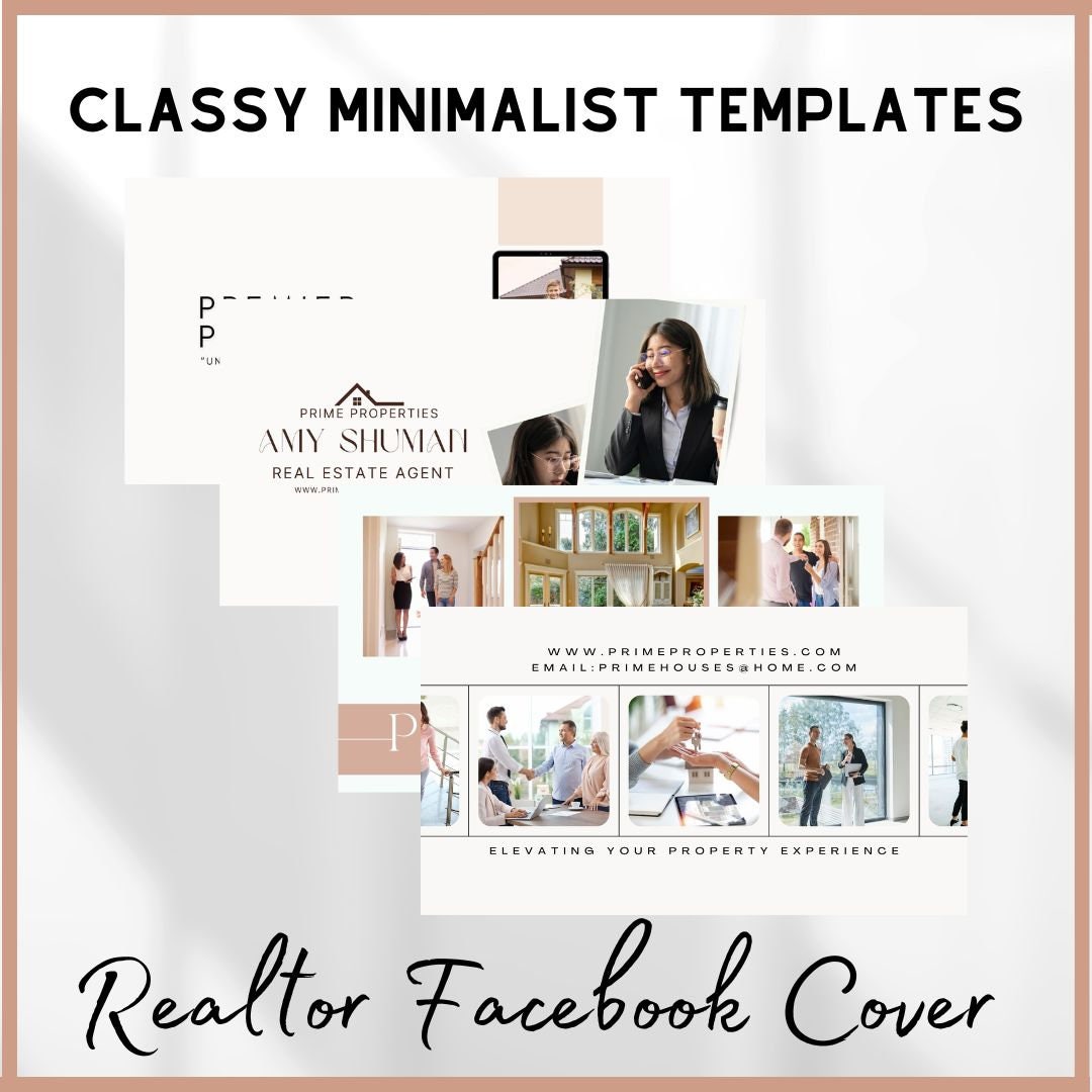 Real Estate Facebook Cover, Minimalist Facebook Cover, Realtor Facebook ...