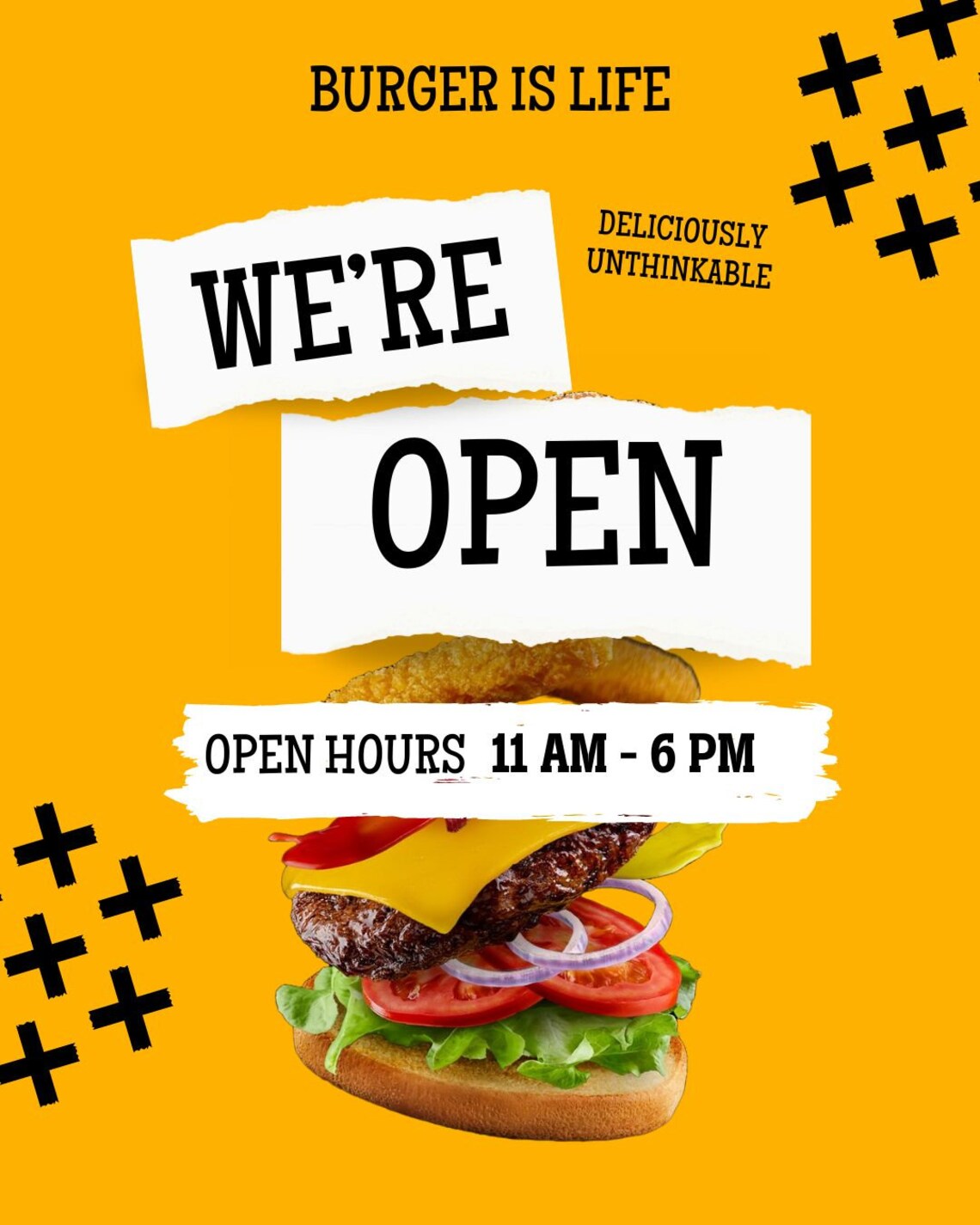 Burger Menu Template Bundle Burger Flyer Editable Menu Template Price ...