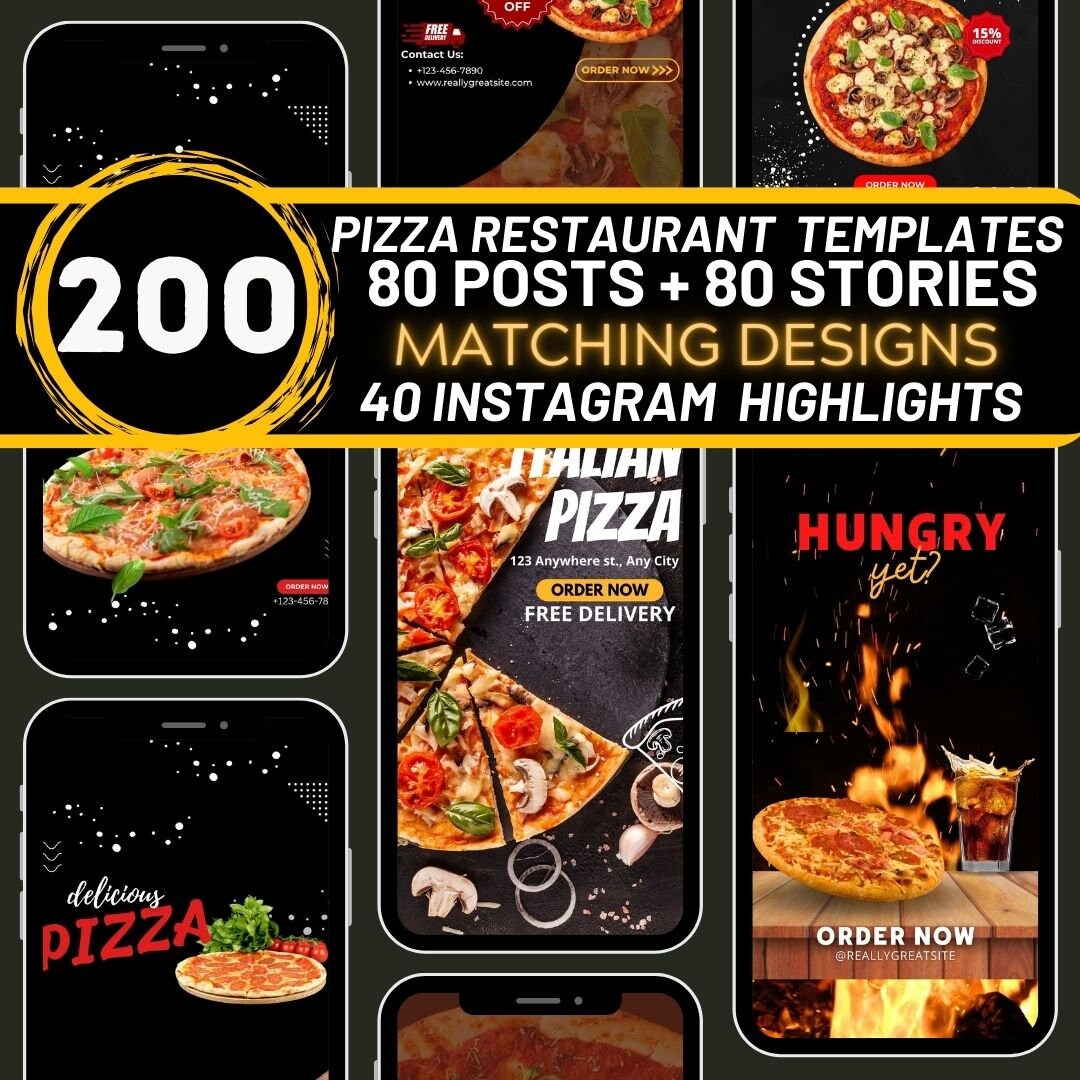 Pizza Restaurant Templates, Pizza Restaurant Menu, Pizza Templates ...