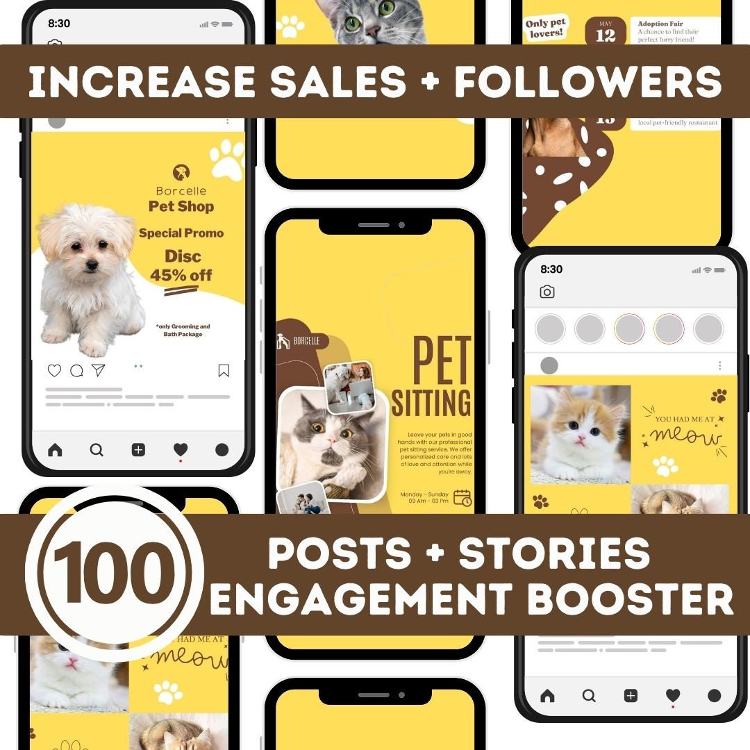 100 Pet Instagram Templates Pet Store Templates Pet Products Templates ...
