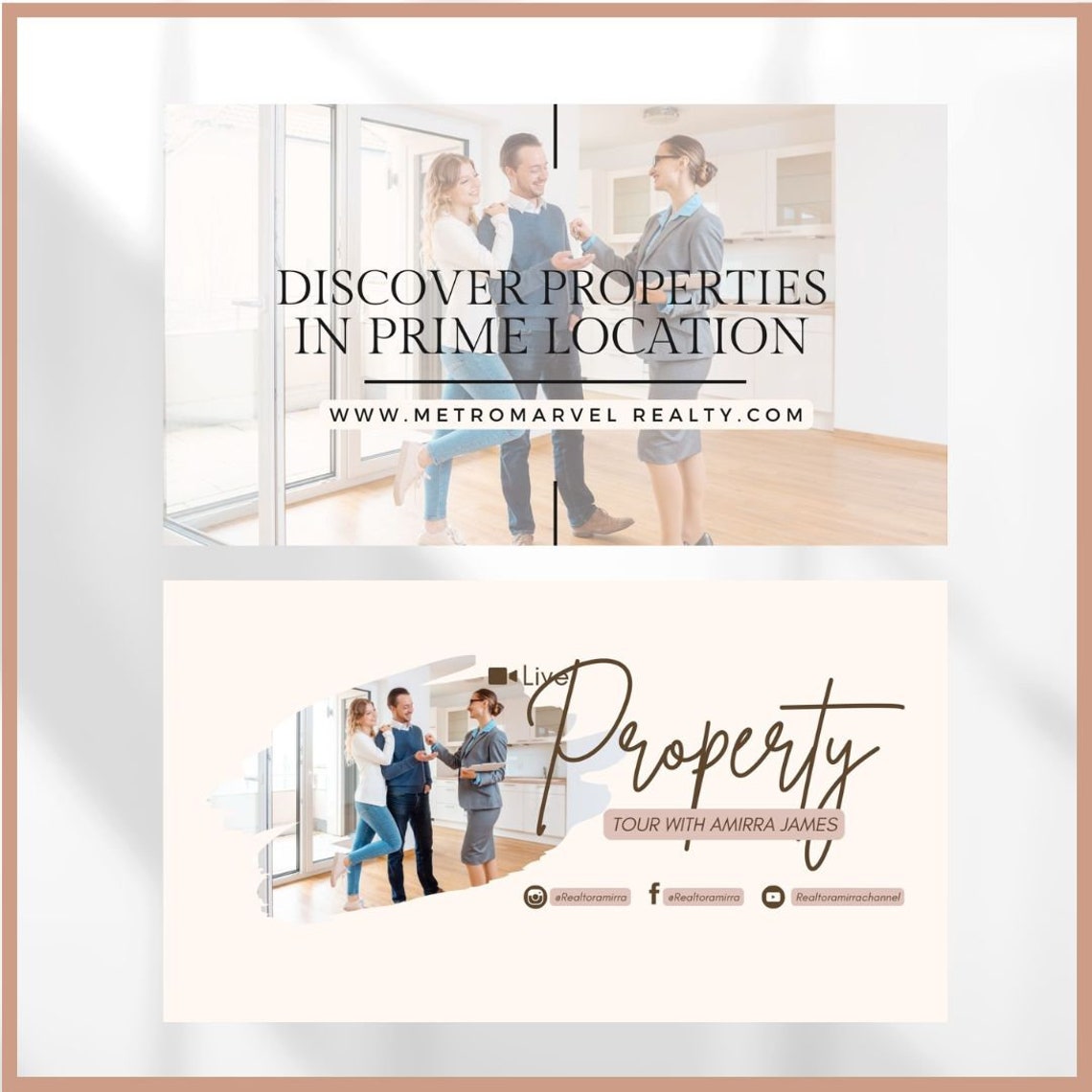 Real Estate Facebook Cover, Minimalist Facebook Cover, Realtor Facebook ...