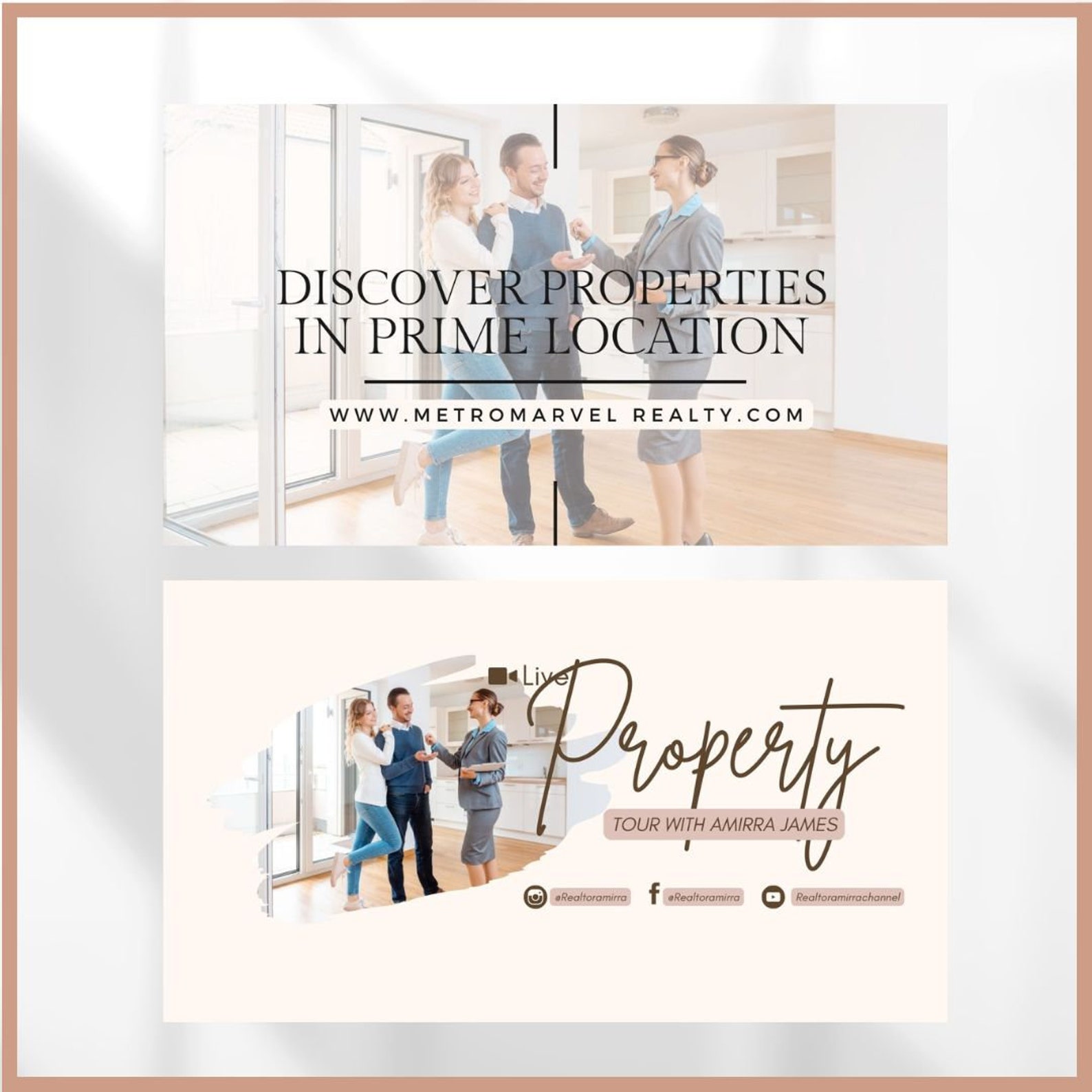 Real Estate Facebook Cover, Minimalist Facebook Cover, Realtor Facebook ...