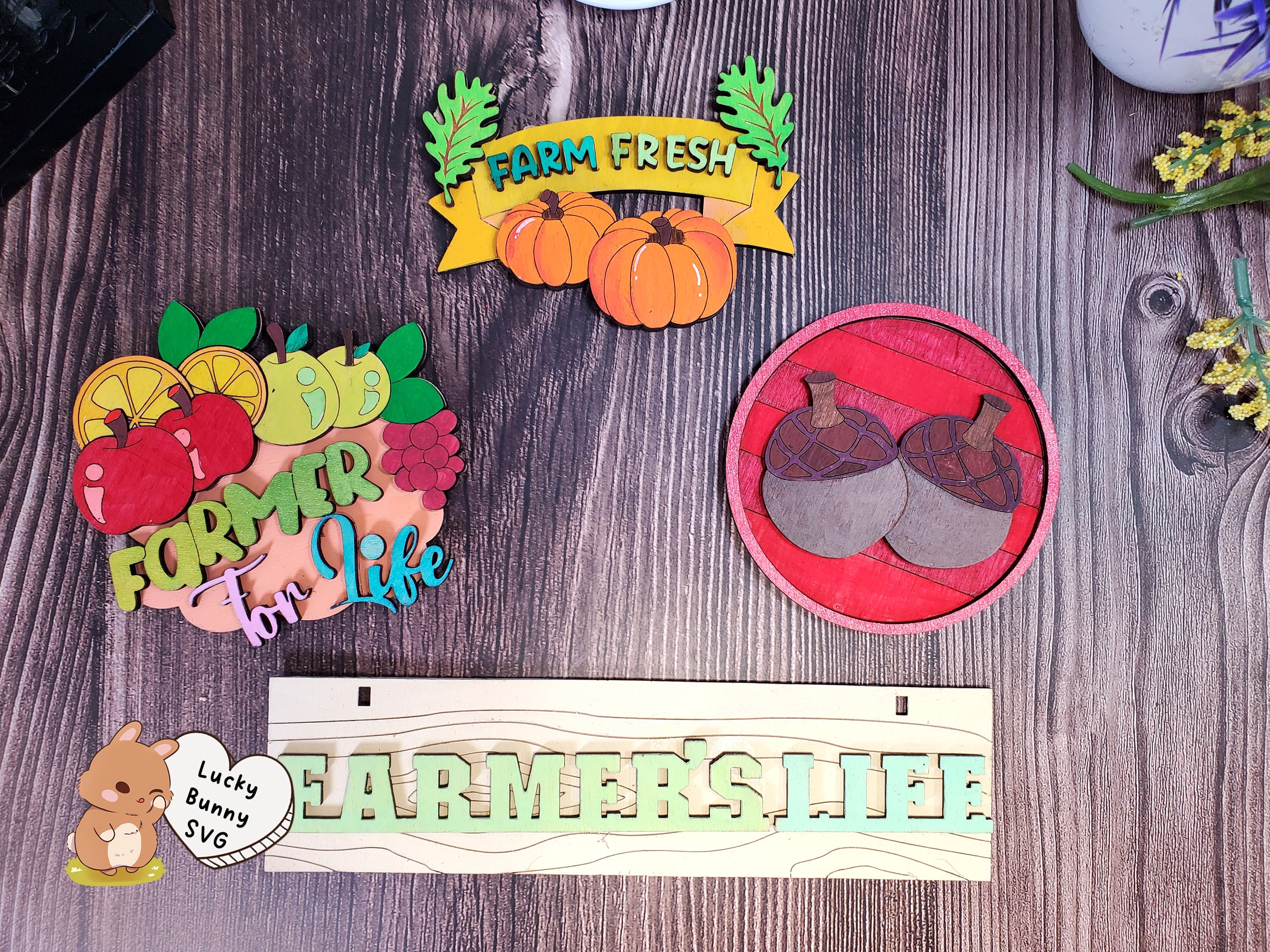 Farmer's Life Farm SVG Glowforge Laser Cnc Cut Decor Digital Files ...