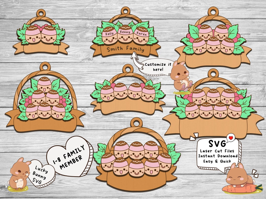 Miembro de la familia Personalizar svg / Personalizar svg Adorno ...