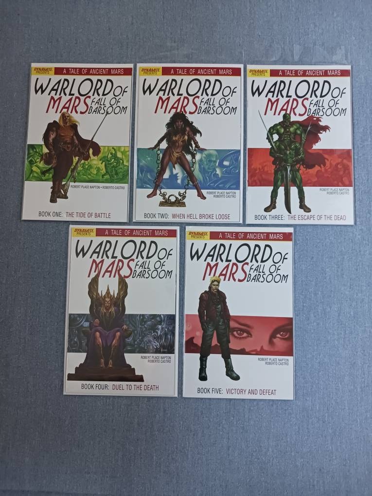 Warlord of Mars: Fall of Barsoom, Comic Books #1-5, Complete Series - Etsy