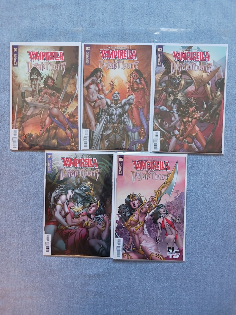Vampirella/dejah Thoris, Comic Books 1-5, Complete Series - Etsy