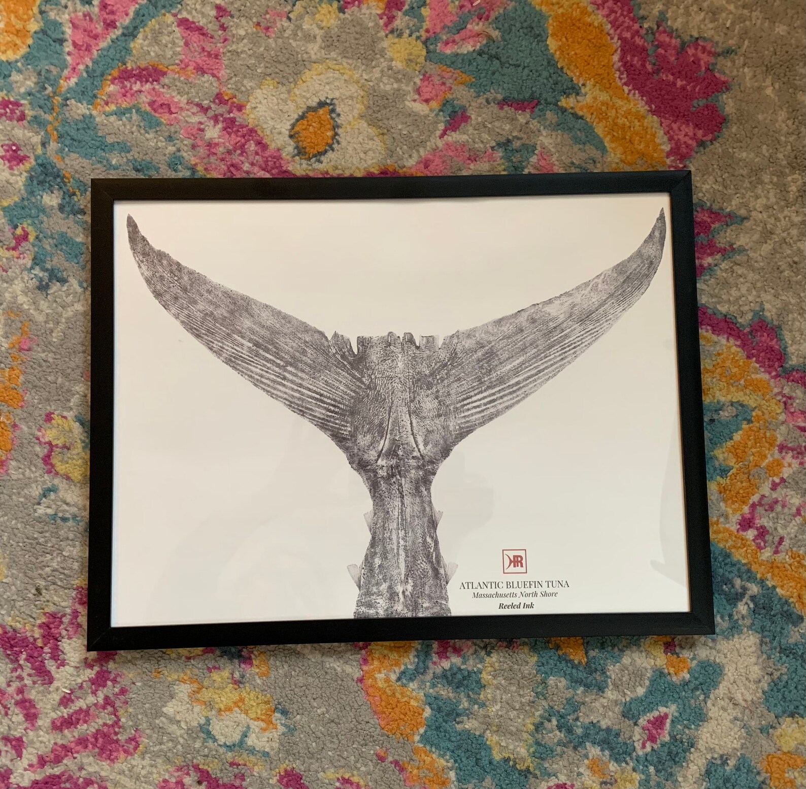 Atlantic Bluefin Tuna Print Caught on Massachusetts' - Etsy