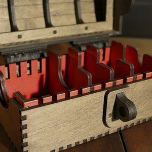 Medium Card Box Treasure Chest - Etsy