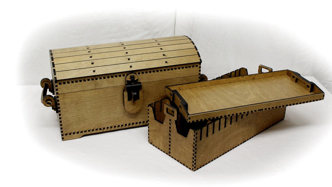 Treasure Chest Magnetic Latch and Card Organizer - Etsy