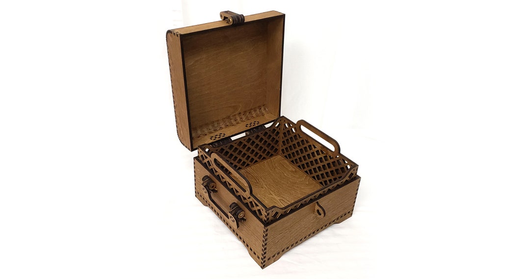 Large Square Wooden Chest Box ~CUSTOMIZABLE~ - Etsy