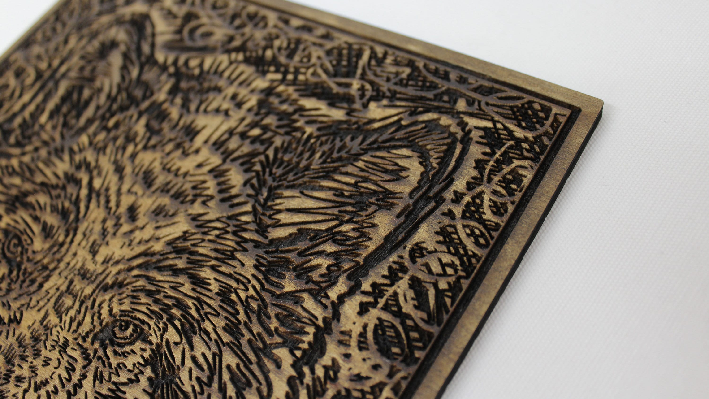Wolf - Engraved Wood Wall Art 8x10 - Etsy