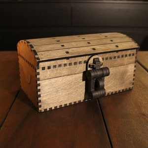 Medium Card Box Treasure Chest - Etsy