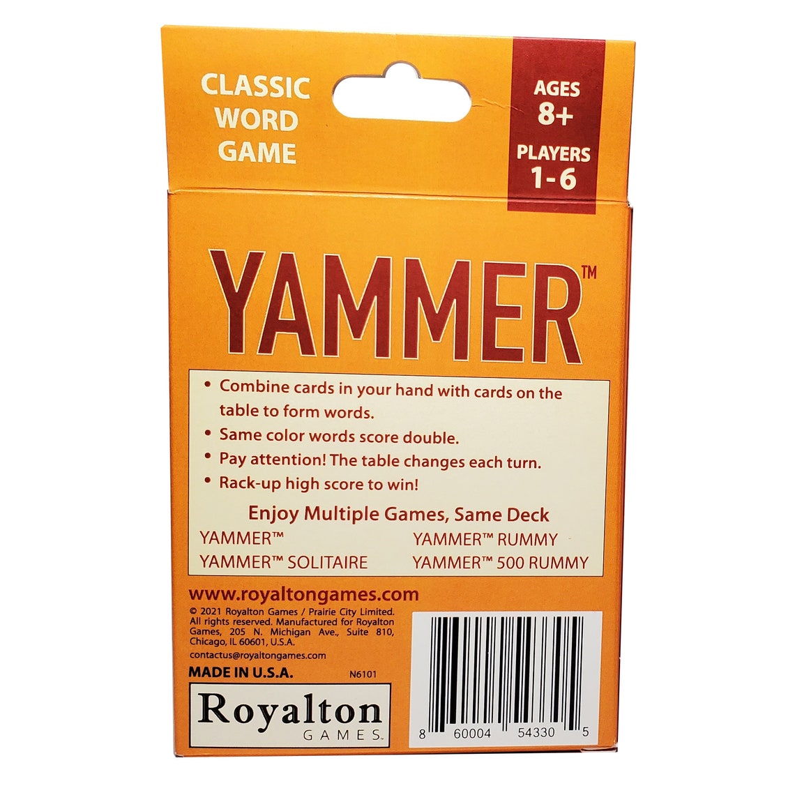 Yammer Card Game Fun Word Card Game for Kids Adults and | Etsy