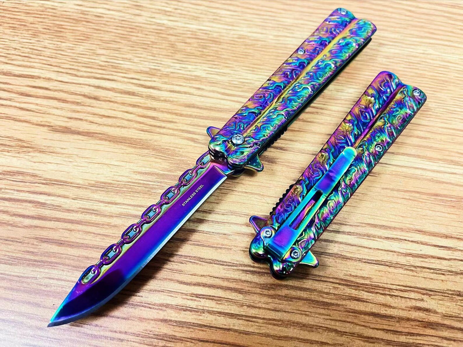 8.5 Lexury Tactical Chain Design Rainbow Spring Assisted - Etsy