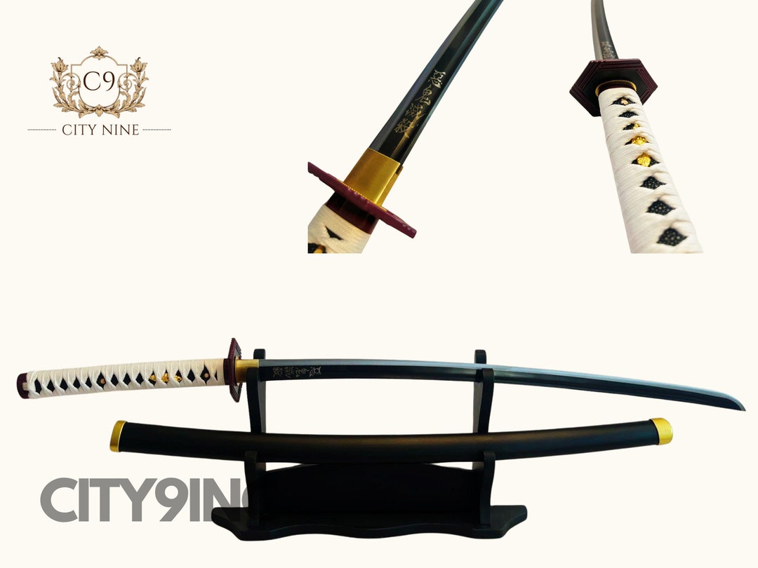 Handmade High Carbon Steel Samurai Katana: Full Tang Anime Sword - Etsy