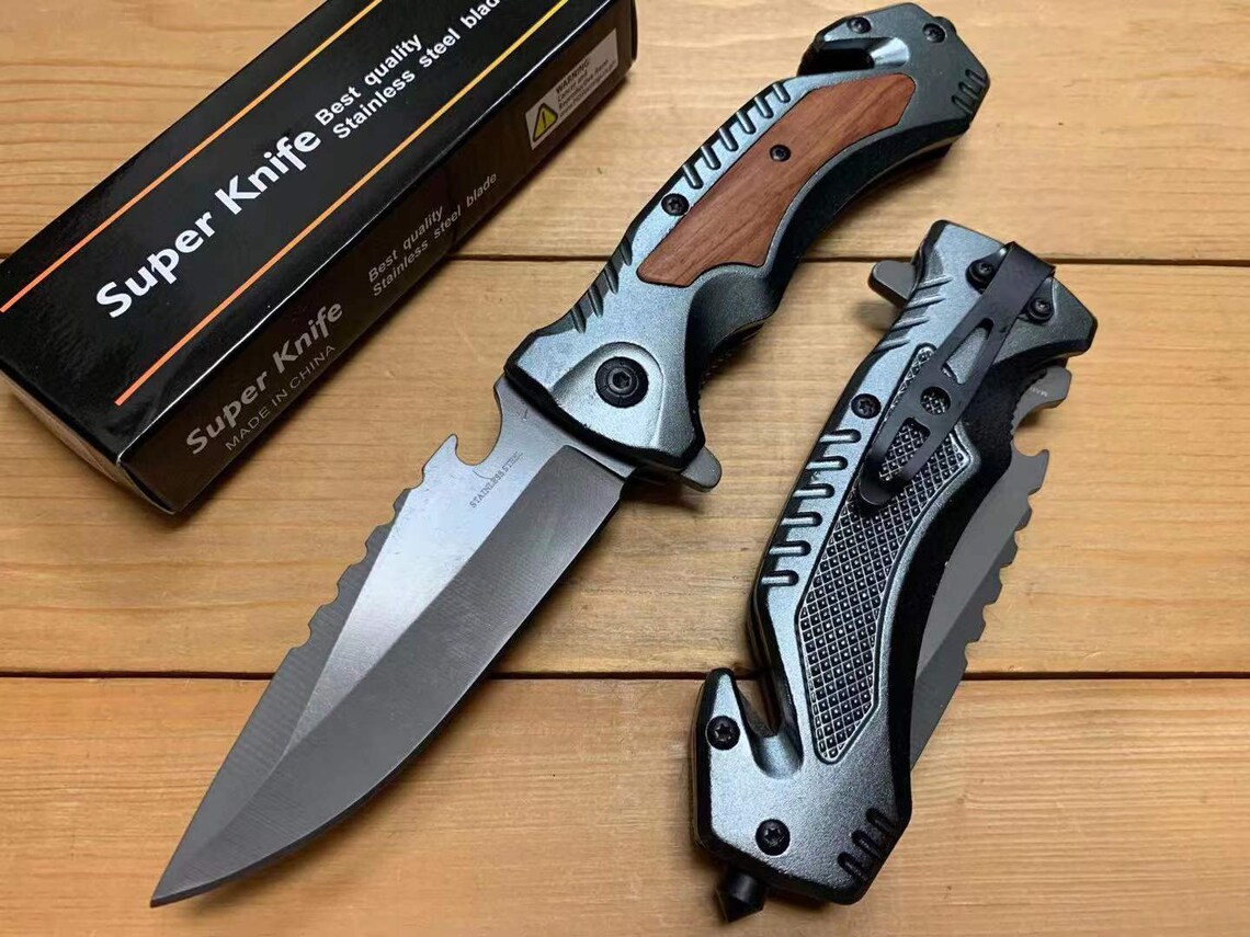 8.5tactical Spring Assisted Folding Pocket Knife. - Etsy
