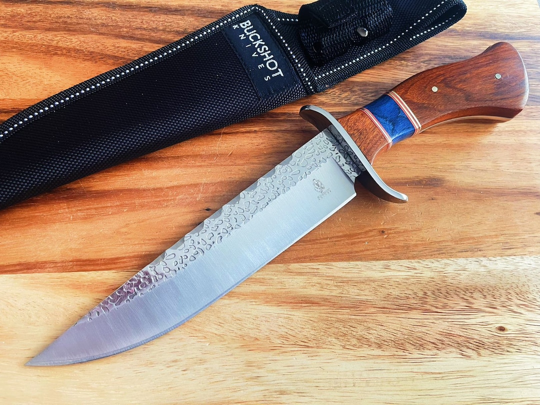 12" Luxury Stainless Steel Full Tang Hunting Knife W/ Wooden Handle ...