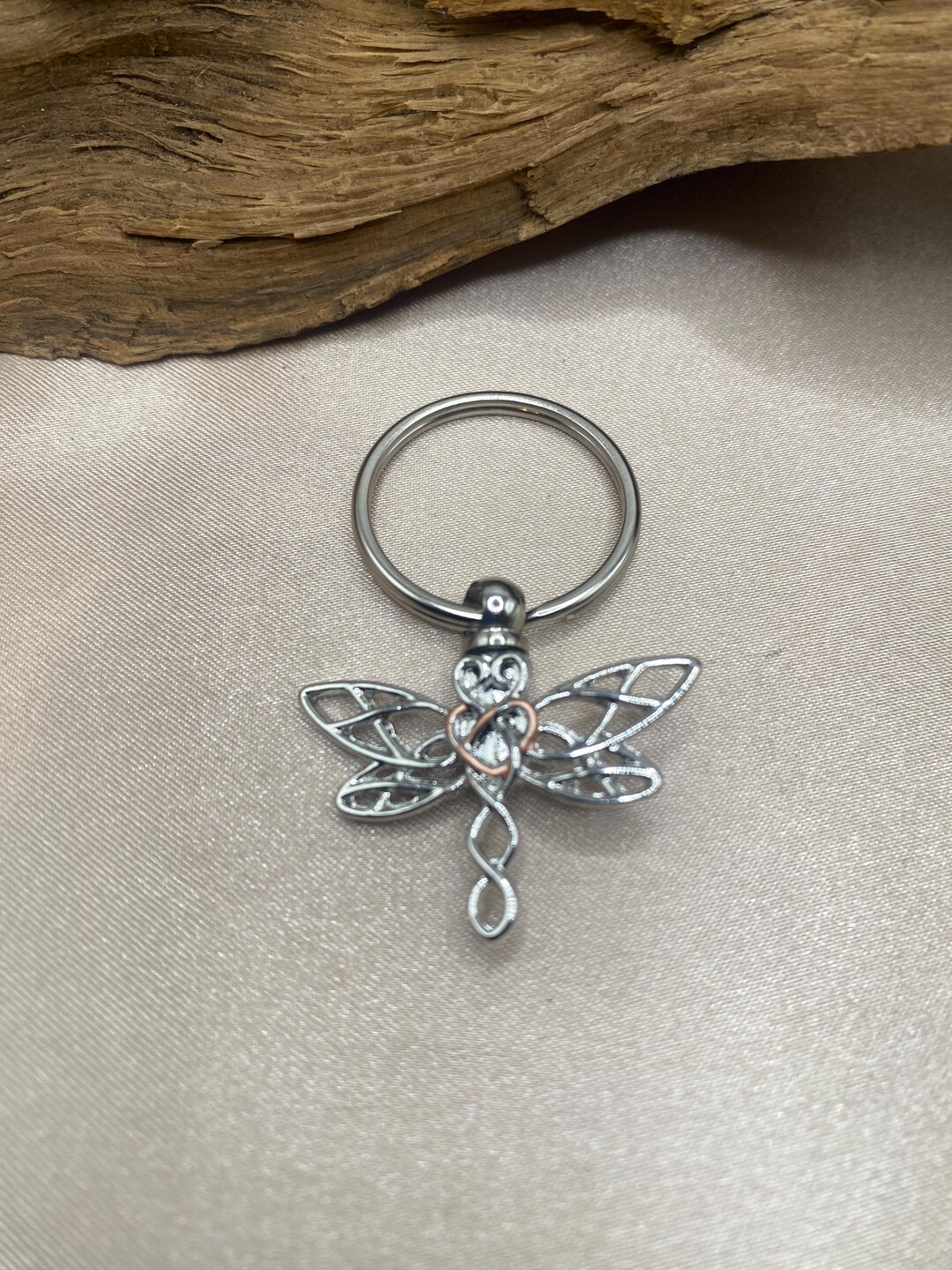 Dragonfly Cremation Keychain for Ashes – Stainless Steel Memorial ...