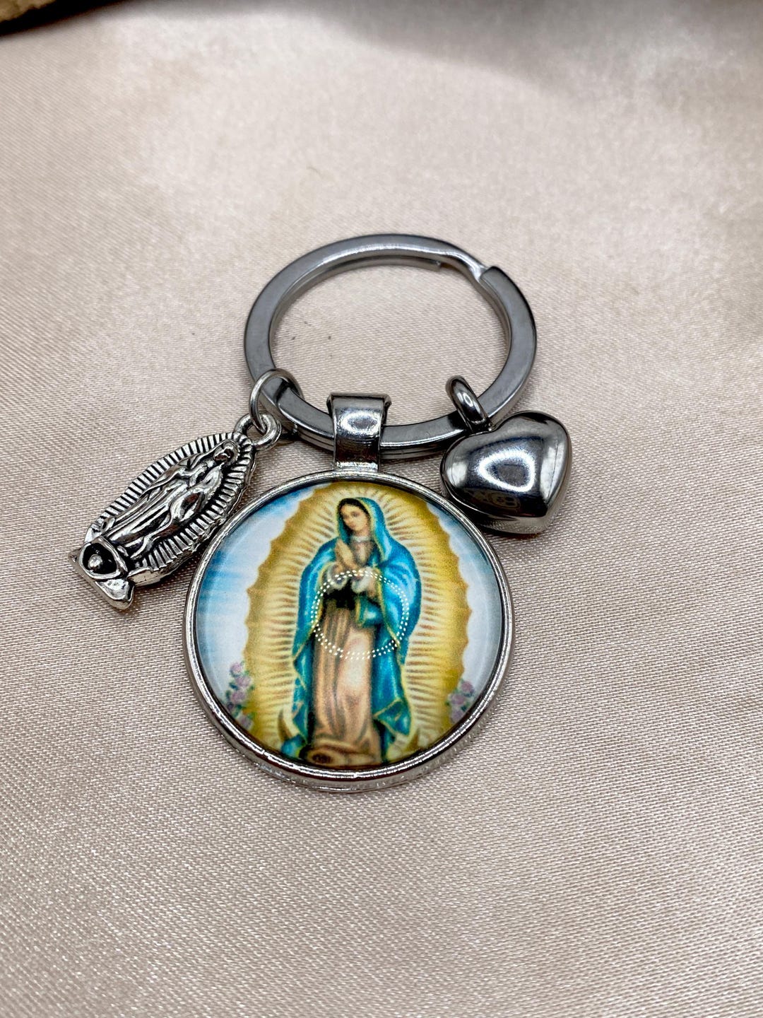 Virgin Mary Cremation Keychain – Our Lady of Guadalupe Ash Holder ...